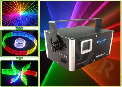 Cina Sistema di illuminazione della discoteca del proiettore del laser di Mw 3D di colore 1500 di RGB del battito di musica del night-club multi in vendita