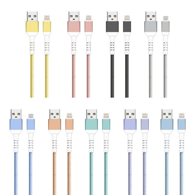 6 Pack Multi-Color Charging Cables, Universal Compatibility 0