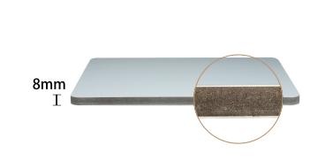 China 8mm Thickness Seamless Sheet WPC Board Customize Surface Wall Board for sale