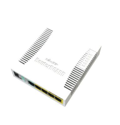 Cina porto CSS106-1G-4P-1S di Mikrotik 5 del commutatore di gigabit di 1000Mbps RB260GSP Poe in vendita