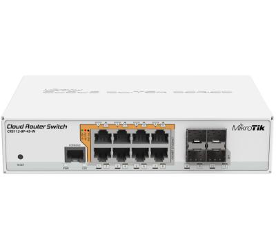Cina Un gigabit ROS Wired Router Switch Poe CRS112-8P-4S-IN da tavolino di 4 SFS in vendita