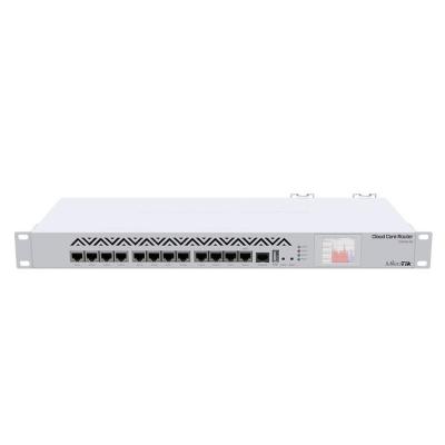 Cina Router astuto di autorizzazione del router ROS L6 delle Telecomunicazioni di tutto gigabit metallico il centro di MikroTik CCR1016-12G 16 in vendita