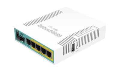 中国 MikroTik RB960PGS (六角形のPOE)は5ギガビットのイーサネットPoE RouterOSギガビットによってワイヤーで縛られたルーター/スイッチPoE 802.3atに動力を与えた 販売のため