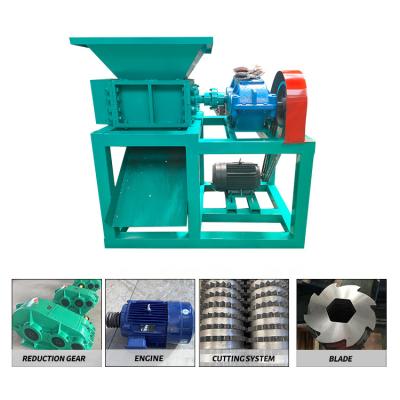 Chine Conception à double arbre 2025 Déchets de film plastique déchets de bois Machine de décortiqueuse à puissance unique à vendre