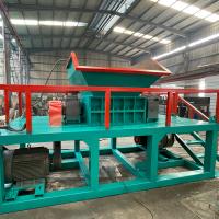 Quality Waste Woven Old Fishing Net Bag Double Shaft Hob Shredder for Global Recycling Market for sale