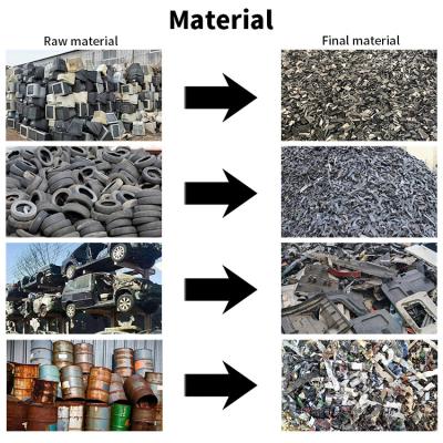 Chine Déchiqueteuse à double moteur à grande vitesse de 15 à 24 tours par minute pour les déchets de bois et de paille en plastique à vendre