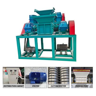 Κίνα s Twin Shaft Twin Motor Shredder Machine για διαχείριση απορριμμάτων 2100x1000x1650MM Μέγεθος προς πώληση