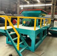 Quality Manufacturing Plant Double Shaft Hob Shredder for Waste Fishing Net and Snakeskin Bag for sale