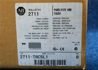 Cina Colore di PanelView 600 del touch screen di Allen Bradley 2711-T6C5L1 /B 2711T6C5L1 HMI, RS-232 (DH-48) in vendita