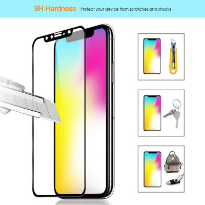 中国 IPhone Xの緩和されたガラス スクリーンの保護装置、反傷ガラス2.5 Dスクリーンの保護装置 販売のため