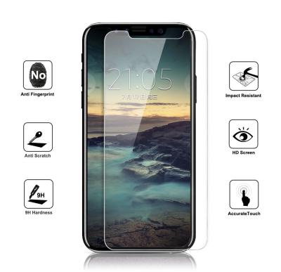中国 全中継の緩和されたガラス スクリーンの保護装置IPhone Xの傷の監視緩和されたガラス 販売のため