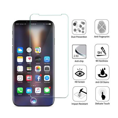 Cina Il iPhone antiesplosione 9H ha temperato l'angolo rotondo di vetro del protettore 2.5D dello schermo in vendita