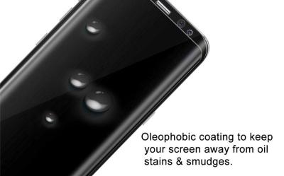 Cina Graffio di vetro temperato guardia dello schermo di copertura totale resistente per il Samsung Galaxy S8 in vendita