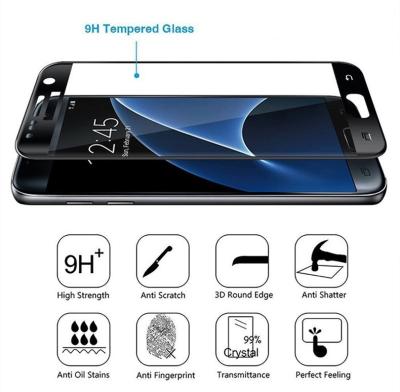 Cina Rivesta la copertura curva 3D di vetro amichevole del protettore dello schermo temperata Samsung in vendita