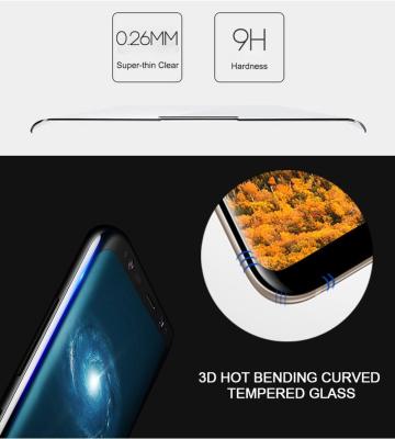 Cina 0.33mm densamente sensibilità regolare di vetro di tocco temperata 2,5 D della copertura completa del protettore dello schermo in vendita