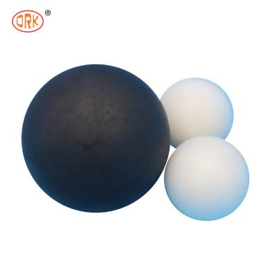 China Customized Solid FKM Rubber Ball Eco Friendly Hole Hard Solid High Temperature Resistance for sale