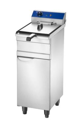 China 16 Liter Commercial Deep Fryer With Cabinet , Steel Electric Fryer Machine For Restaurant for sale