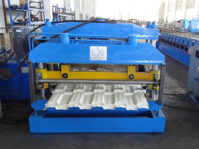 Китай Custom Fluted Color Steel Roof Tile Roll Forming Machine продается