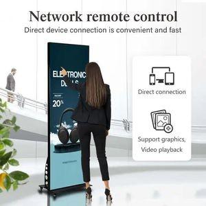 China Indoor P1.86 P2 P2.5 Portable Smart Advertising Player LED Screen Poster Display for sale