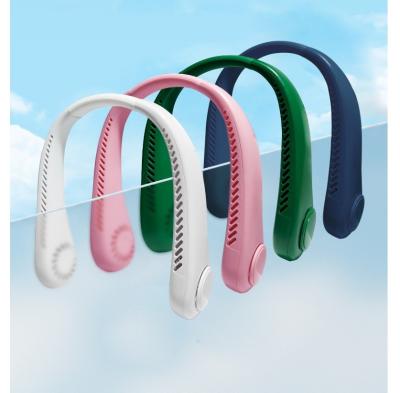 중국 가정용 및 야외용 휴대용 미니 블레이드리스 넥 햄링 팬 USB 충전 판매용