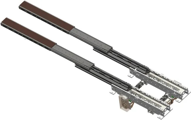 Hfta210X90X205-2h-Dm-2z 1450*1550*1650 Pallet Type Double Motor Double Deep Position Fork