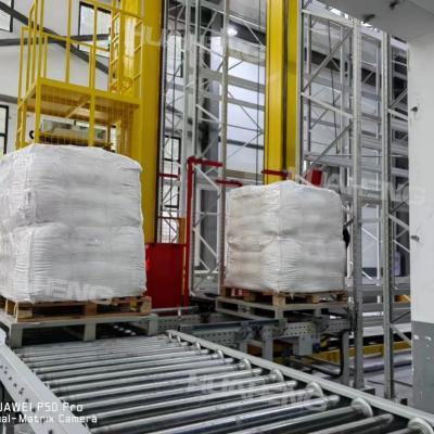 China Accuracy 1mm Pallet Stacker Auto Electric Warehouse Automated Stacker Crane for sale