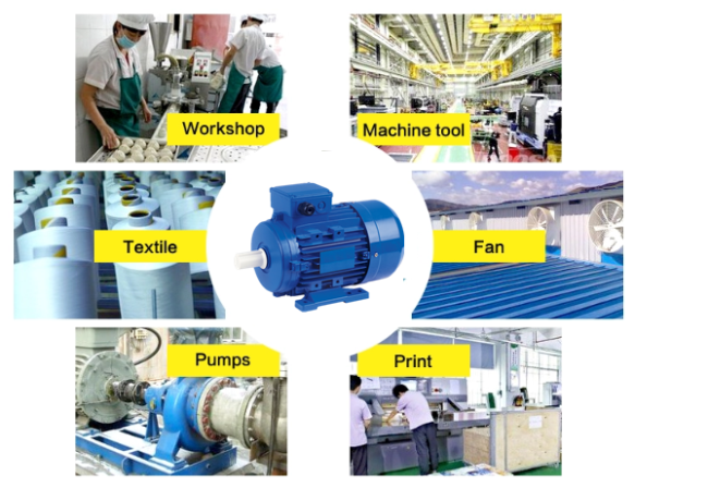 Motore del ms IE2, motore elettrico asincrono trifase 7.5kw per azionamento generale