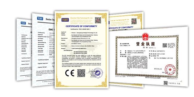 Product certifications