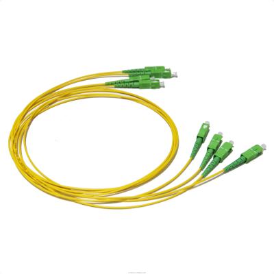 Cina Cavo a fibra ottica di simplex 3.0mm G657A Lszh di singolo modo del cavo di toppa dello Sc APC-SC APC in vendita