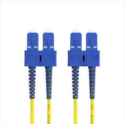 Cina Cavo a fibra ottica del duplex 3.0mm G657A Lszh di singolo modo del cavo di toppa dello Sc UPC-SC UPC in vendita