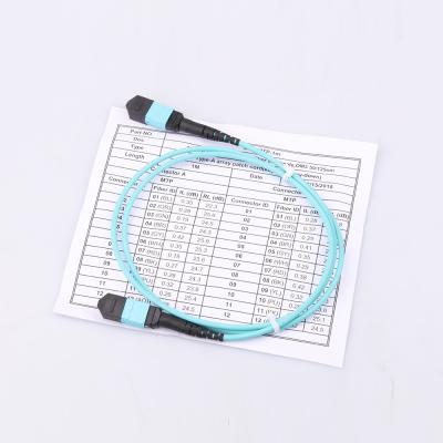 Cina Cavo UPC della toppa del PVC LSZH Mtp Mpo/perdita inserzione dell'APC 0.3dB in vendita