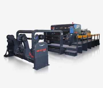 China 1400mm Double Rotary Paper Sheeting Machine 200GSM 1000GSM Roll To Sheet Cutter Machine for sale