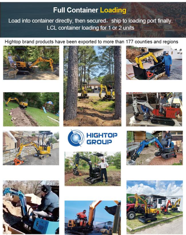 HT12G Mini Excavator full operational view