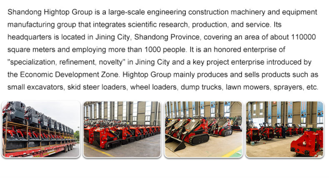 HTS380 wheeled skid steer with attachment