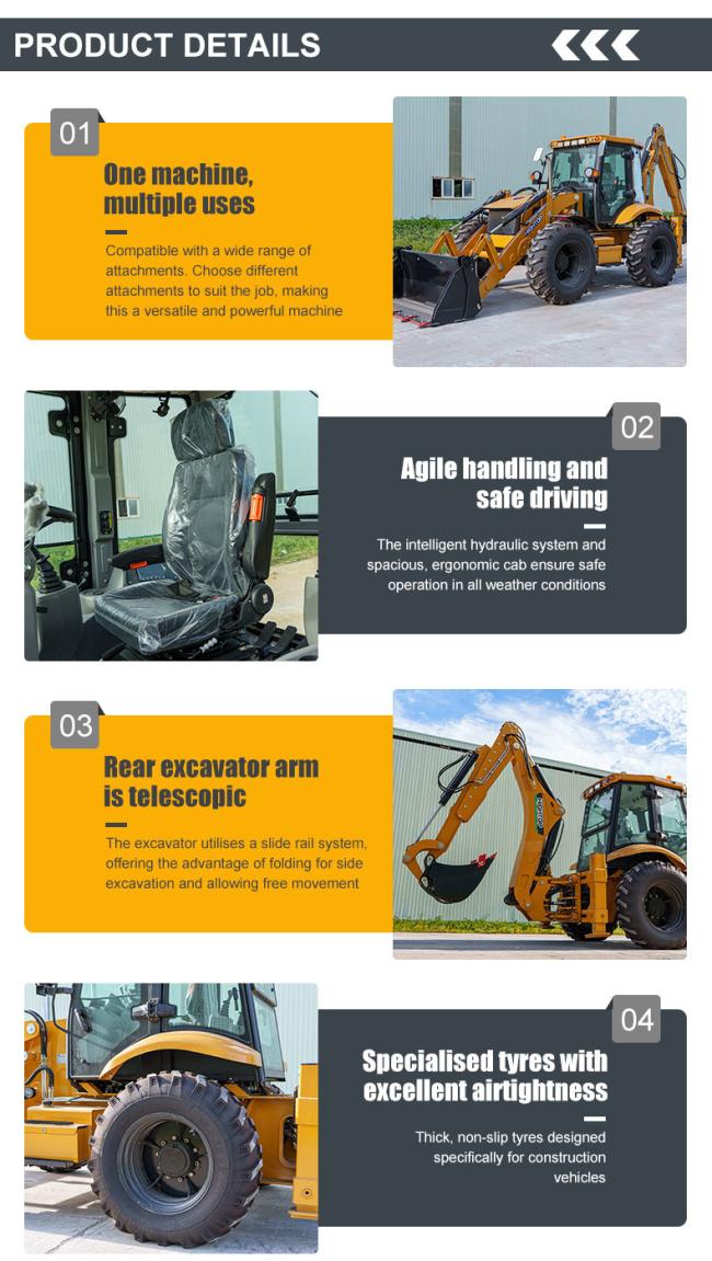 HTBL820 wheeled loader cabin and operator controls