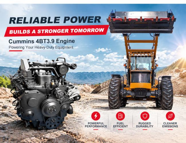 HTBL820 wheeled loader engine compartment