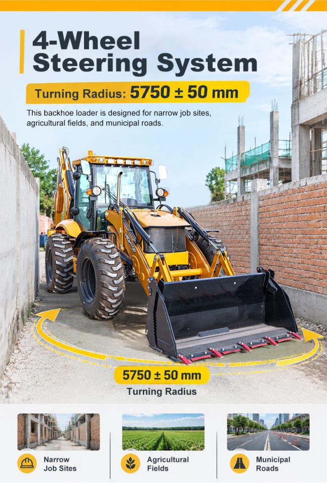 HTBL820 wheeled loader working on site