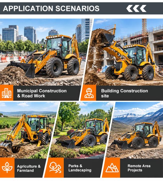 HTBL820 wheeled loader digging operation