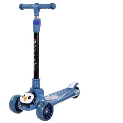 Cina 3 ruote in PU LED Baby Kick Scooter vendita per bambini Funzione illuminazione musicale One-click pieghevole in vendita
