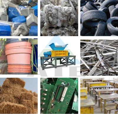 Chine Déchets de chou Déchets de pneus de métal plastique Double machine à découper les déchets électroniques à vendre