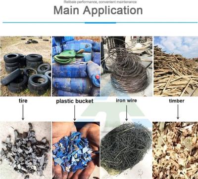 Chine Déchets de chou Déchets de pneus de métal plastique Double machine à découper les déchets électroniques à vendre