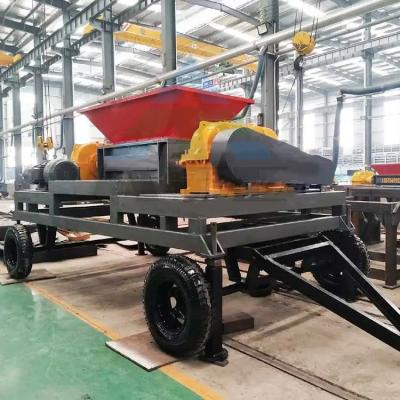 Chine Déchets de plastique concasseur pneumatiques caoutchoucs industrie de recyclage équipement de déchiqueteuse à double arbre à vendre