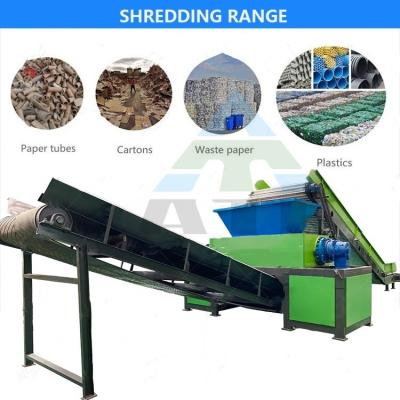 Chine Déchets de plastique concasseur pneumatiques caoutchoucs industrie de recyclage équipement de déchiqueteuse à double arbre à vendre