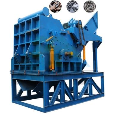 Chine Facile d'utilisation Concasseur de boîtes de ferraille industriel personnalisé Twin Shaft Shredder Puissance kW 55 à vendre