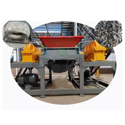 Chine Blades électriques Déchiqueteuse à double arbre pour papier pneus en plastique bois déchets de vieux vêtements caoutchouc à vendre