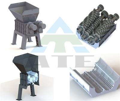 Chine Déchiqueteuse à quatre arbres professionnelle pour les besoins de recyclage de bouteilles en plastique et de tambours métalliques à vendre