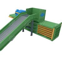 Quality Waste Recovery Baler Horizontal Press Machine for Plastic Metal and Paper Bag Baling for sale