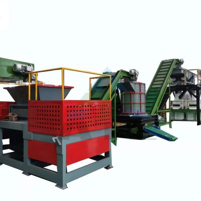 Chine Machine à déchiqueter à double arbre pour la déchiquettage des déchets métalliques dans la ligne de production de miettes de pneus à vendre