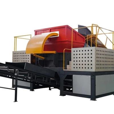 Chine Matériau d'alliage Déchiqueteur à double arbre pour les canettes de pneus entièrement automatiques et le recyclage des métaux à vendre