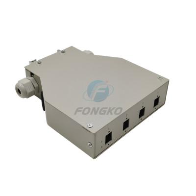 China 8 Core Ftth Fiber Optic Termination Box 4 Ports Lc Duplex for sale